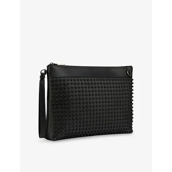 CHRISTIAN LOUBOUTIN Grained Leather Pouch