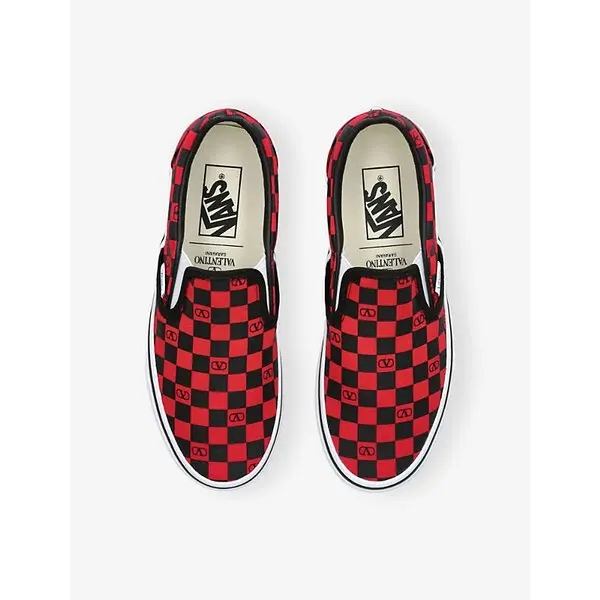 Valentino Garavani X Vans Checked Canvas Slip-on Trainers