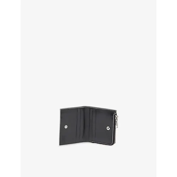 DIESEL® 1dr Bi Fold Zip Mirrored-leather Wallet