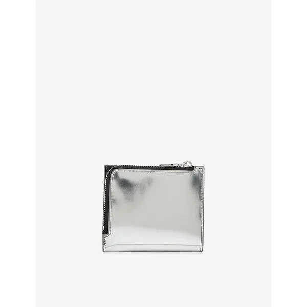 DIESEL® 1dr Bi Fold Zip Mirrored-leather Wallet