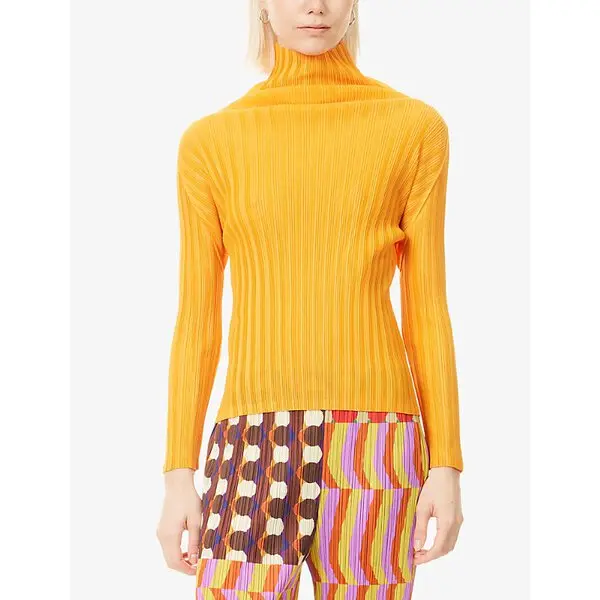 Issey Miyake Monthly Colors Long-sleeve Knitted Top