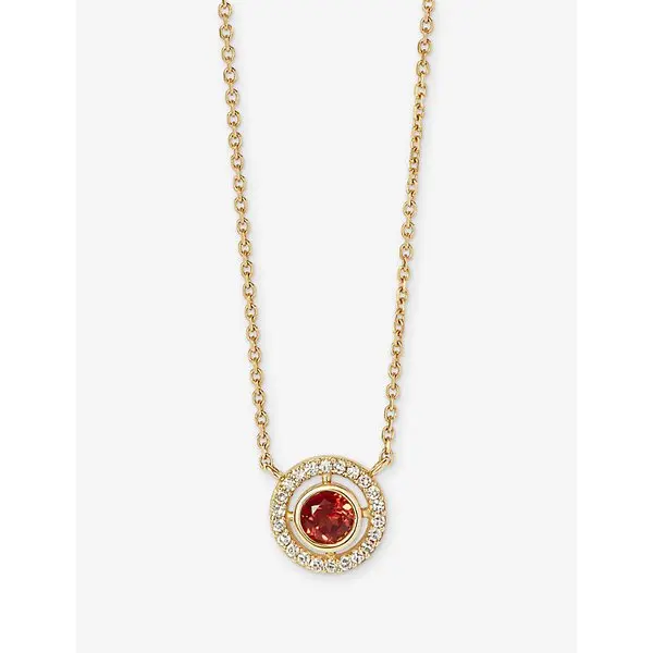 Astley Clarke January Birthstone Pendant Necklace - Yellow Gold