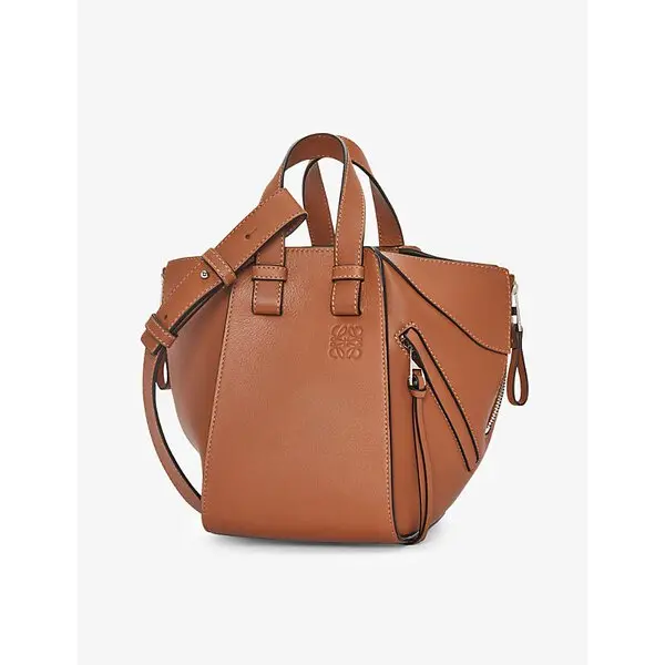Loewe Hammock Small Leather Shoulder Bag - Tan