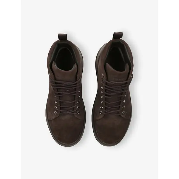 Moon Boot Suede Ankle Boots With Lace-up Fastening
