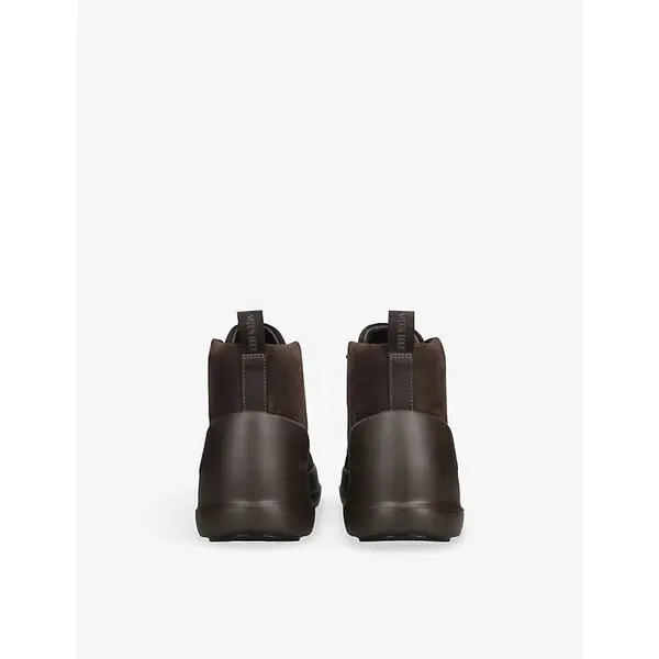 Moon Boot Suede Ankle Boots With Lace-up Fastening