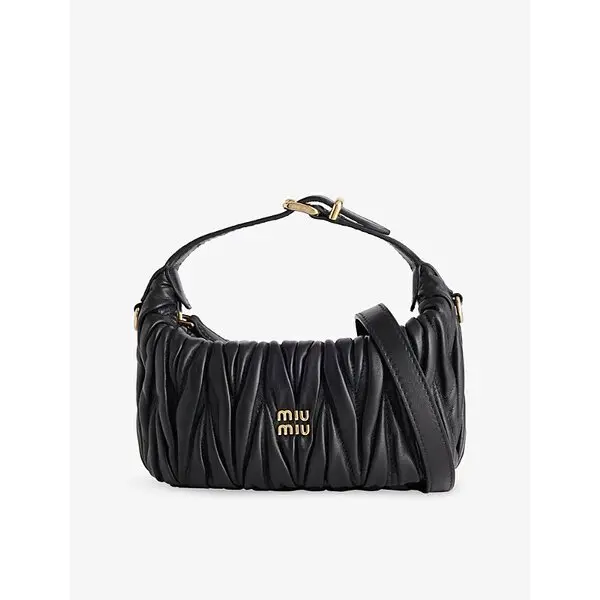 Miu Miu Matelassé Leather Top Handle Bag