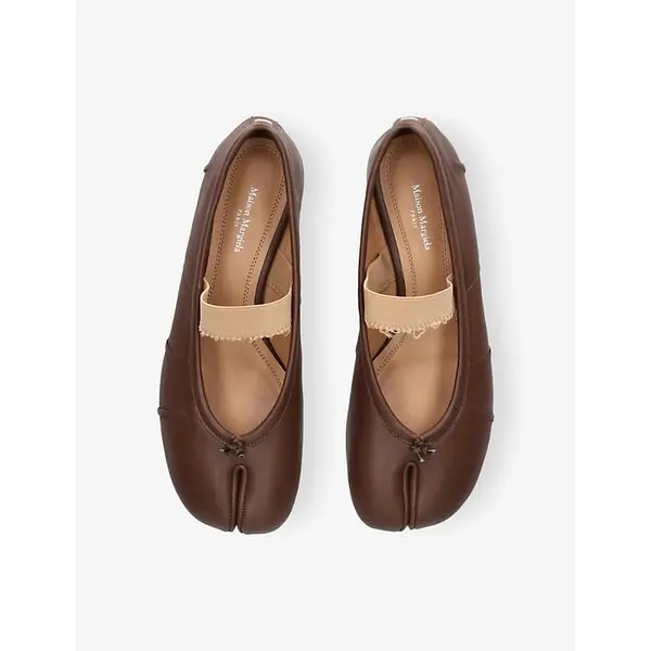 MAISON MARGIELA Tabi Leather Ballerina Flats