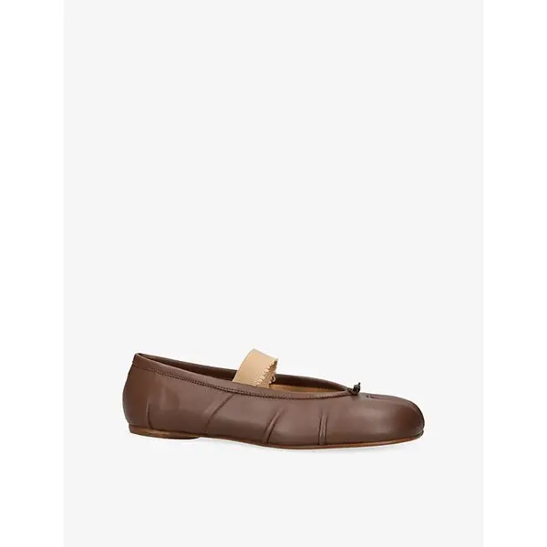 MAISON MARGIELA Tabi Leather Ballerina Flats