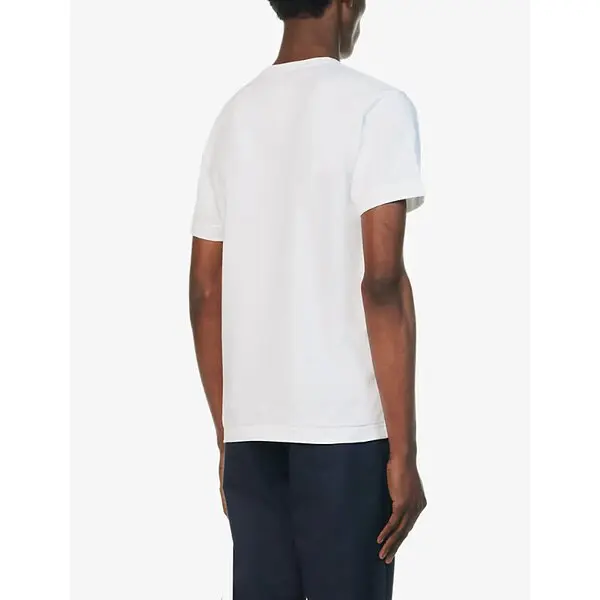 Play Comme Des Garcon Heart Logo-motif Cotton-jersey T-shirt