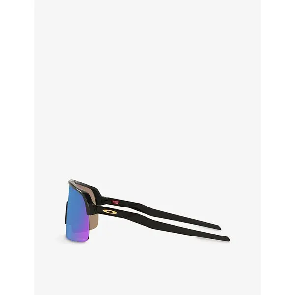 Oakley Acetate Wraparound Sunglasses - Black