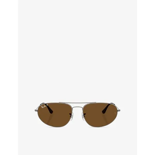 Ray-ban Explorer Iv Irregular Metal Sunglasses - Silver