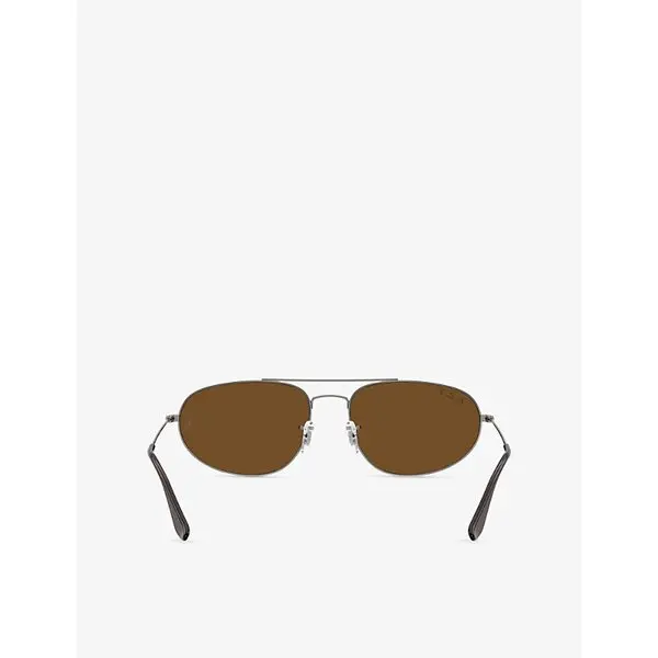 Ray-ban Explorer Iv Irregular Metal Sunglasses - Silver