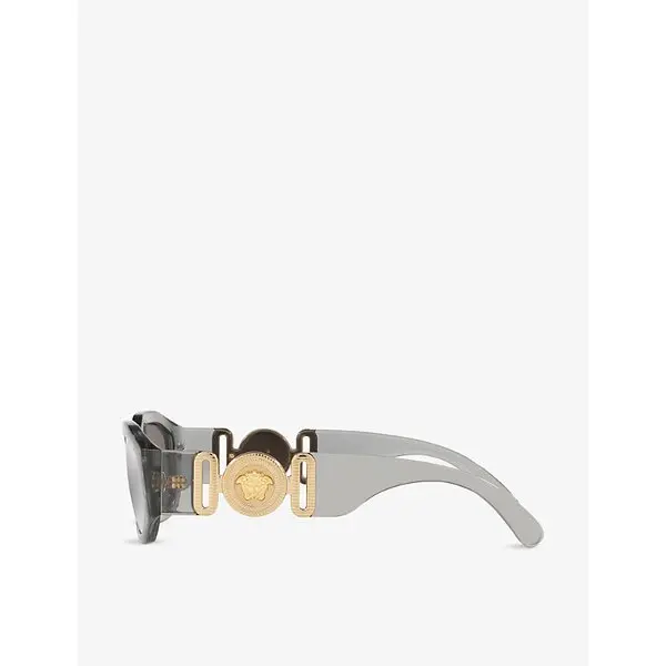 Versace Ve4361 Rectangle Frame Sunglasses - Grey