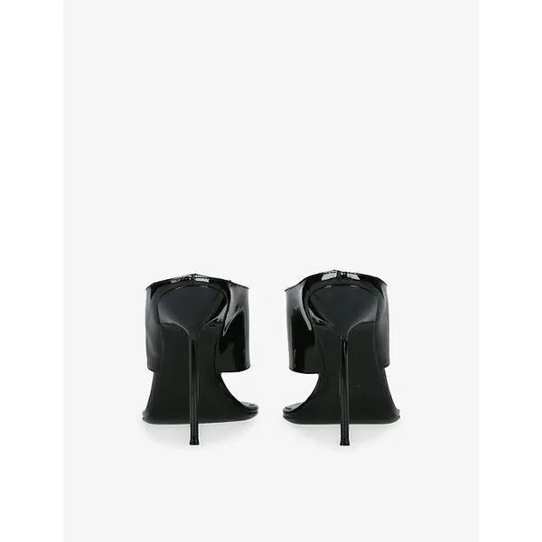 Paris Texas Lidia Thong 105 Patent Leather Mules - Black