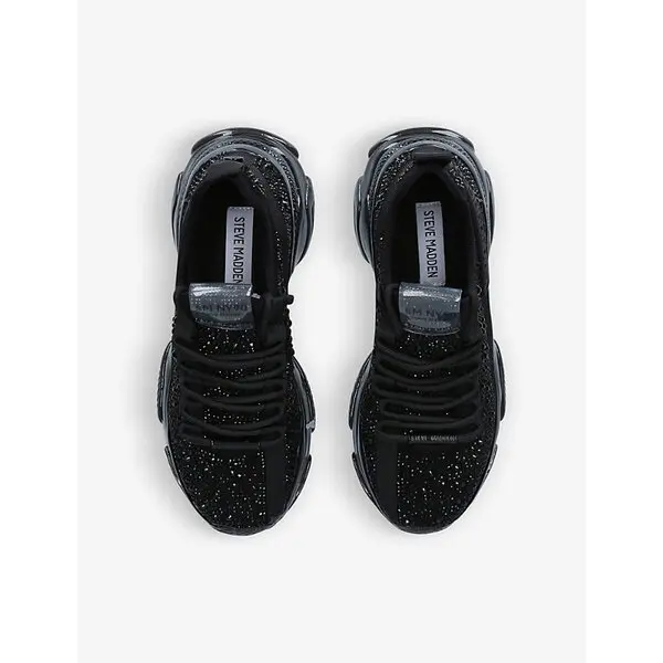 Steve Madden Maxima R Studded Textile Trainers
