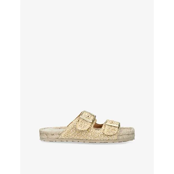 Manebí Nordic Double-strap Raffia Sandals