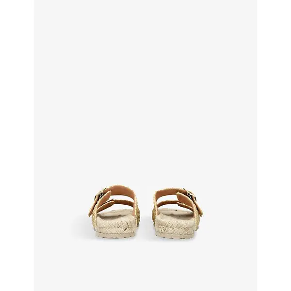 Manebí Nordic Double-strap Raffia Sandals