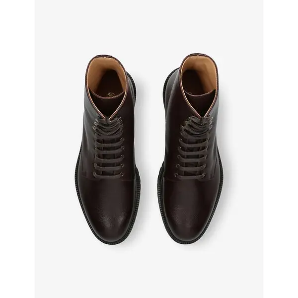 Brunello Cucinelli Lace-up Leather Boots