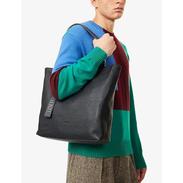 Loewe The Loop Leather Tote Bag