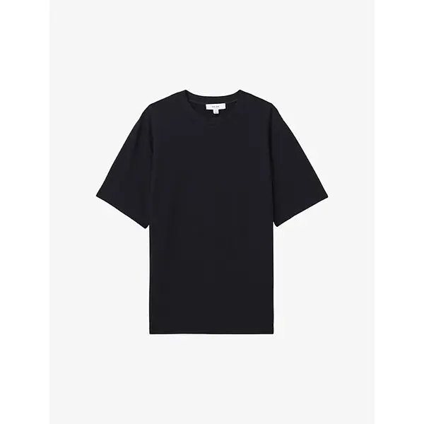 REISS Wick Textured Stretch-woven T-shirt