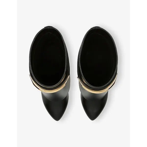 Givenchy Shark 95 Leather Ankle Boots - Black