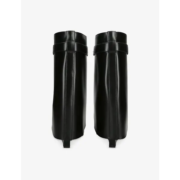 Givenchy Shark 95 Leather Ankle Boots - Black