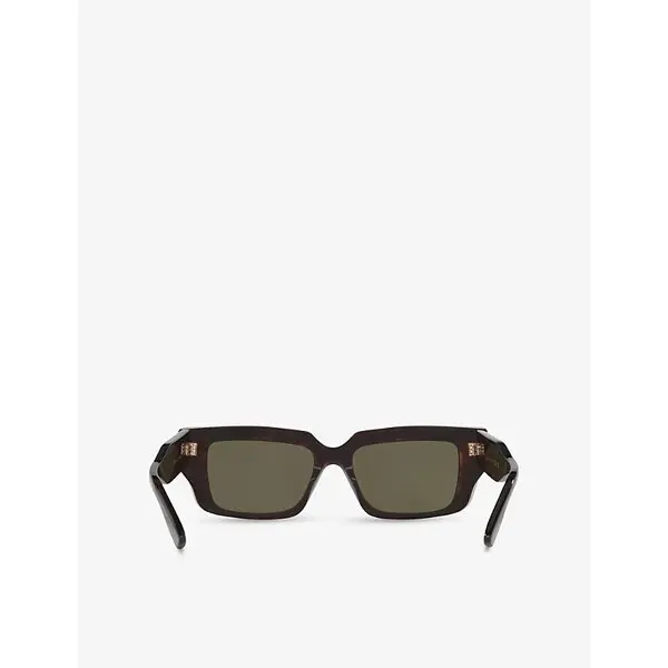 Gucci Gg1529s Square-frame Acetate Sunglasses - Brown