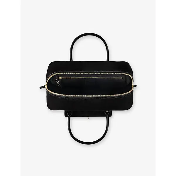 Sandro Ezmeh Suede Top-handle Bag - Black