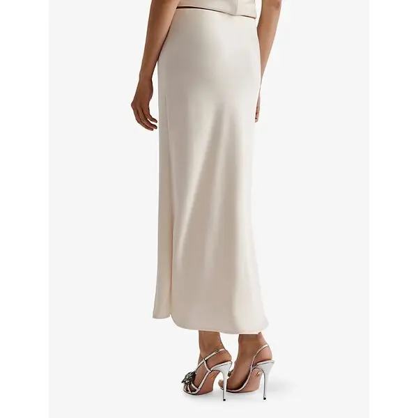 MALINA Aubree Flared Maxi Skirt - Vanilla