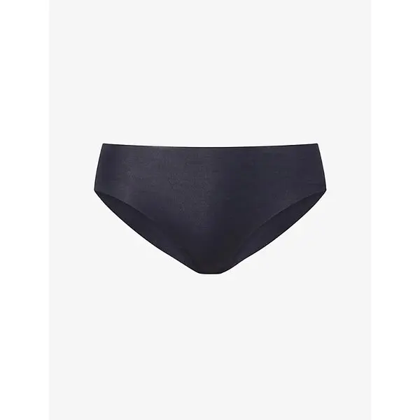 Hanro Invisible High-rise Stretch-cotton Briefs - Black