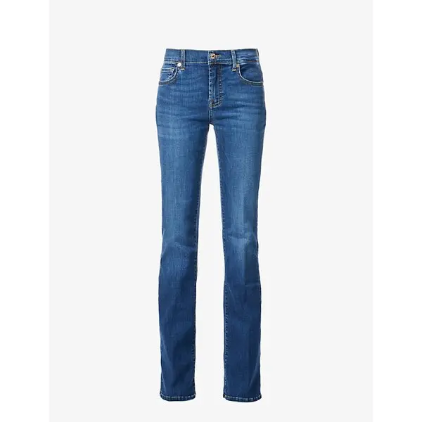 7 For All Mankind Bootcut Mid-rise Stretch-denim Jeans
