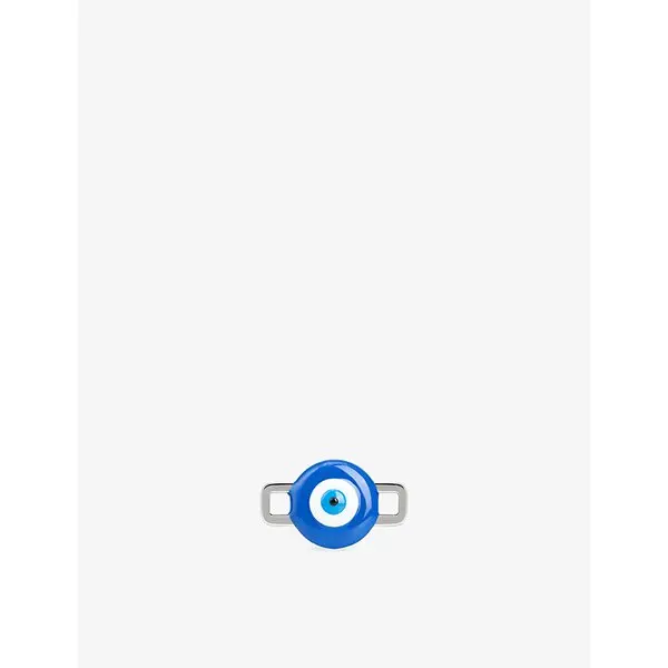 POUBEL Evil Eye Sterling And Enamel Charm - Silver