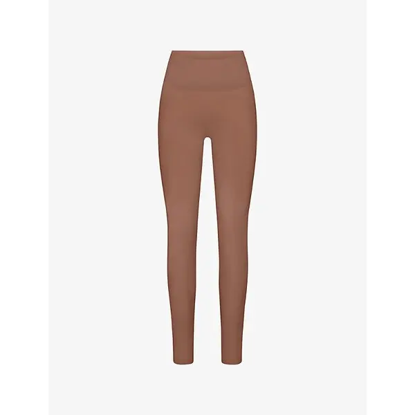 SKIMS High-waisted Ribbed Wool-blend Leggings