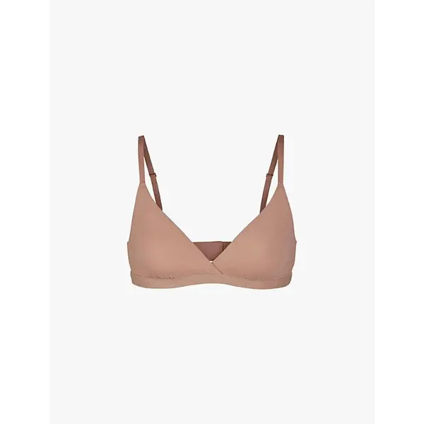 SKIMS Fits Everybody High-neck Stretch-woven Body - Sienna