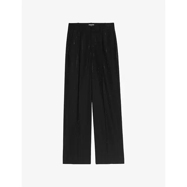 Zadig&Voltaire Puros Shimmer Wool-blend Trousers