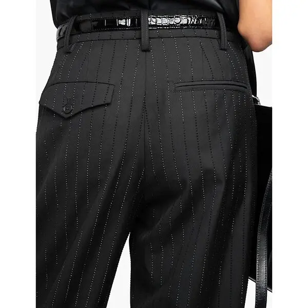 Zadig&Voltaire Puros Shimmer Wool-blend Trousers