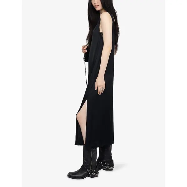 Zadig&Voltaire Renzo V-neck Maxi Dress - Black