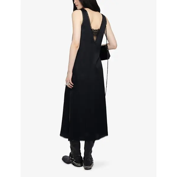 Zadig&Voltaire Renzo V-neck Maxi Dress - Black