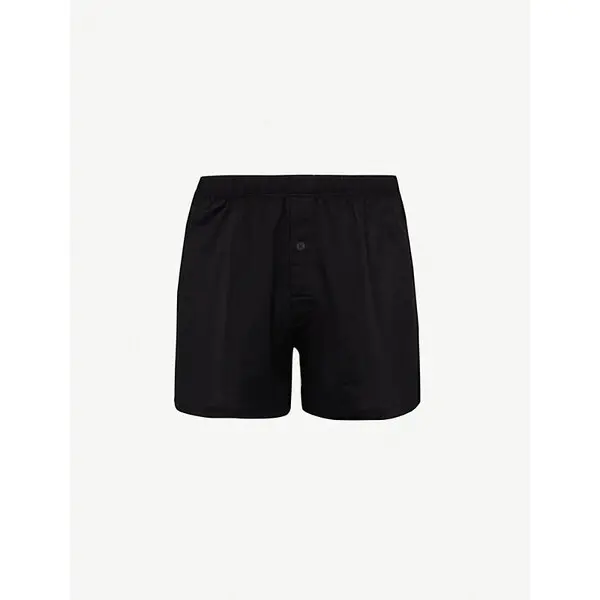 Hanro Sporty Regular-fit Cotton Boxers - Black