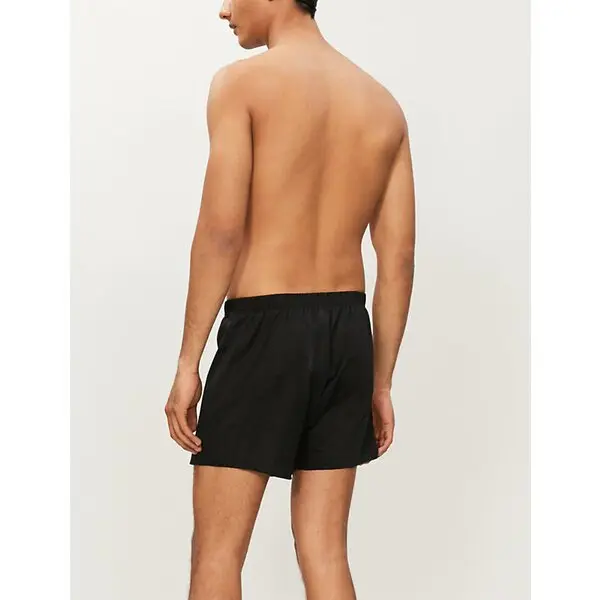Hanro Sporty Regular-fit Cotton Boxers - Black