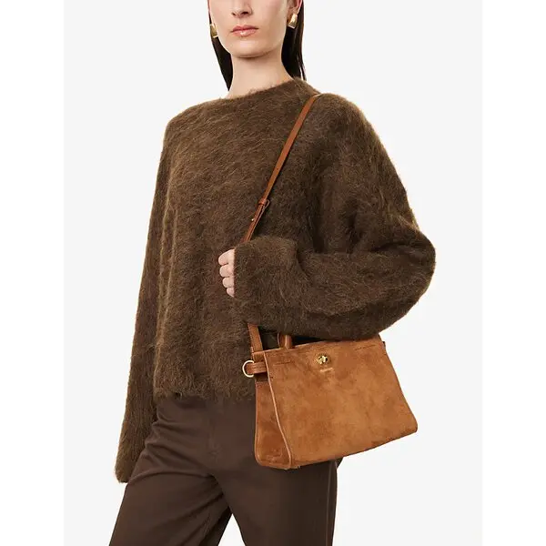 Burberry Mini Suede Tote Bag - Hazel