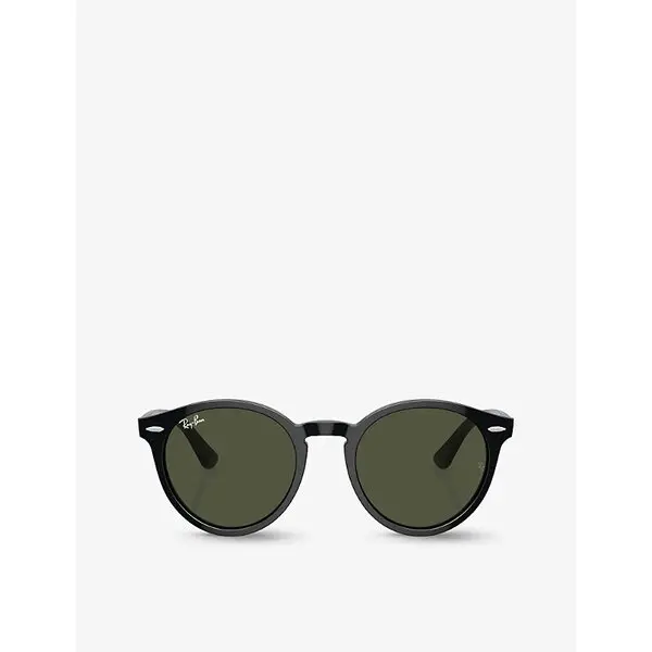Ray-ban Round-frame Acetate Sunglasses - Black