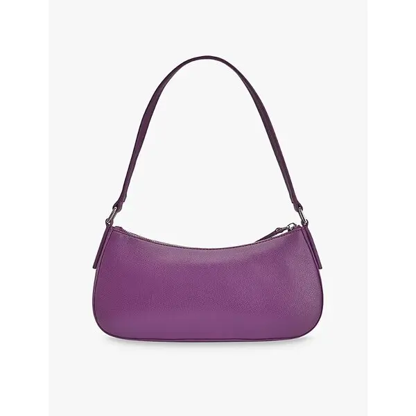 Hugo Logo-plaque Croc-embossed Leather Shoulder Bag