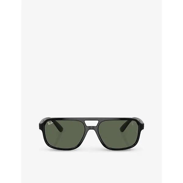 Ray-ban Rectangle-frame Nylon Sunglasses - Black