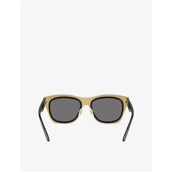 Versace Rectangle-frame Acetate Sunglasses