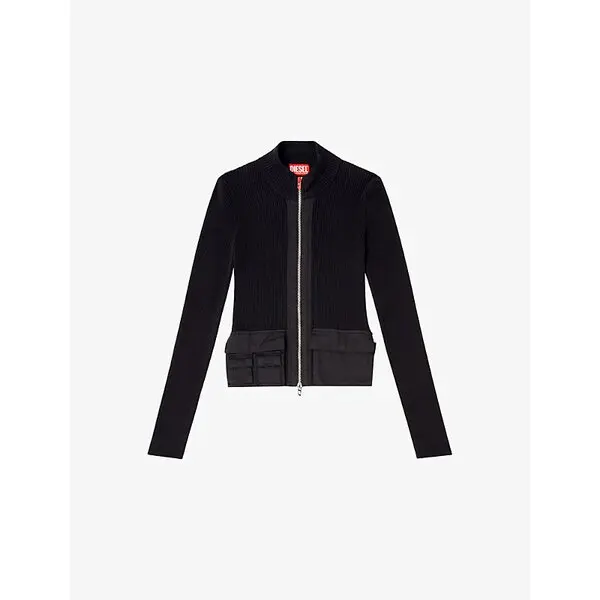 DIESEL® M-melissa Flap-pocket Knitted Cardigan