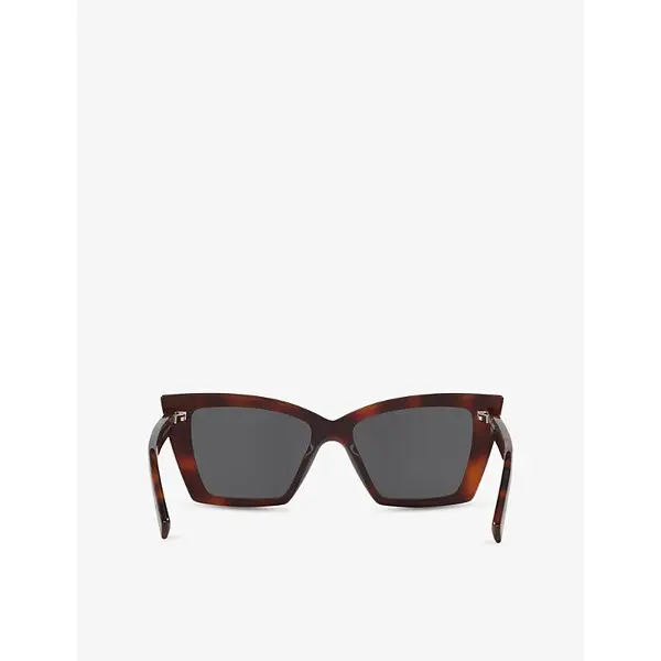 Saint Laurent Sl657 Cat-eye Sunglasses - Brown