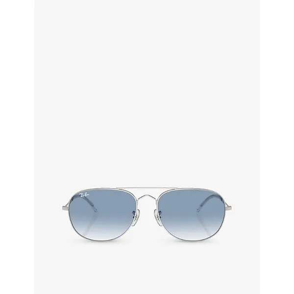 Ray-ban Pilot-frame Metal Sunglasses - Silver