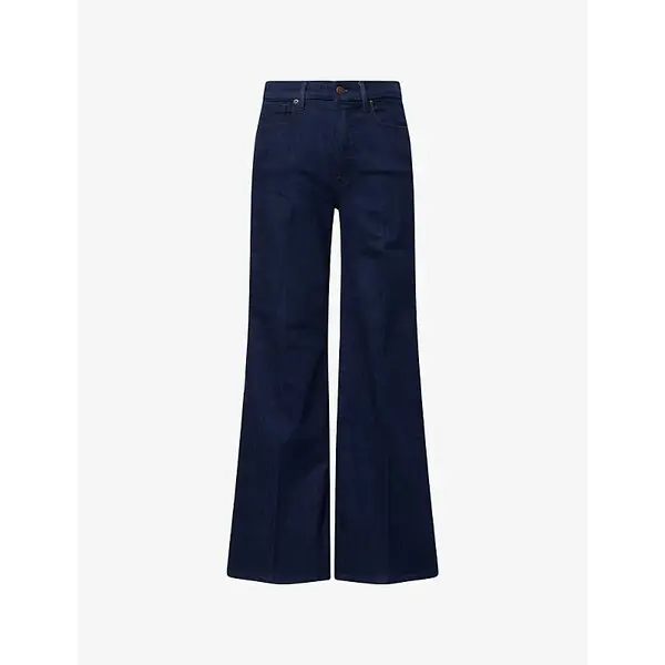 Good American Good Waist Palazzo Stretch-denim Jeans