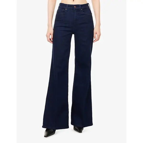 Good American Good Waist Palazzo Stretch-denim Jeans